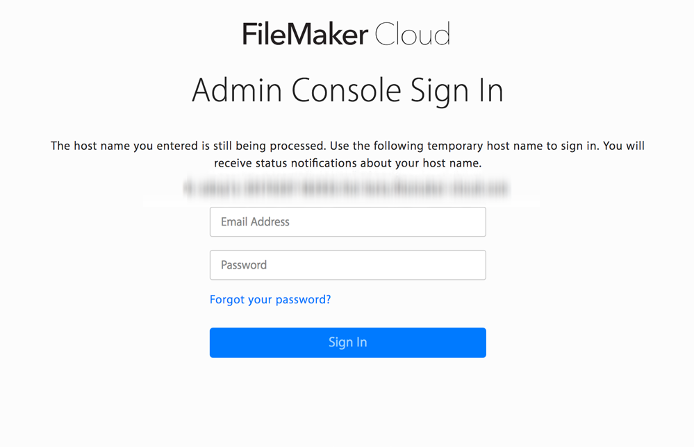 FileMaker Cloud Getting Started Guide