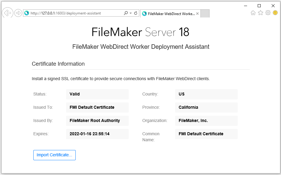 FileMaker Server 18 Installation and Configuration Guide